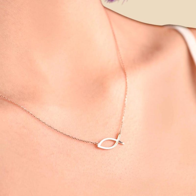 Jesus Fish Necklace - Etsy