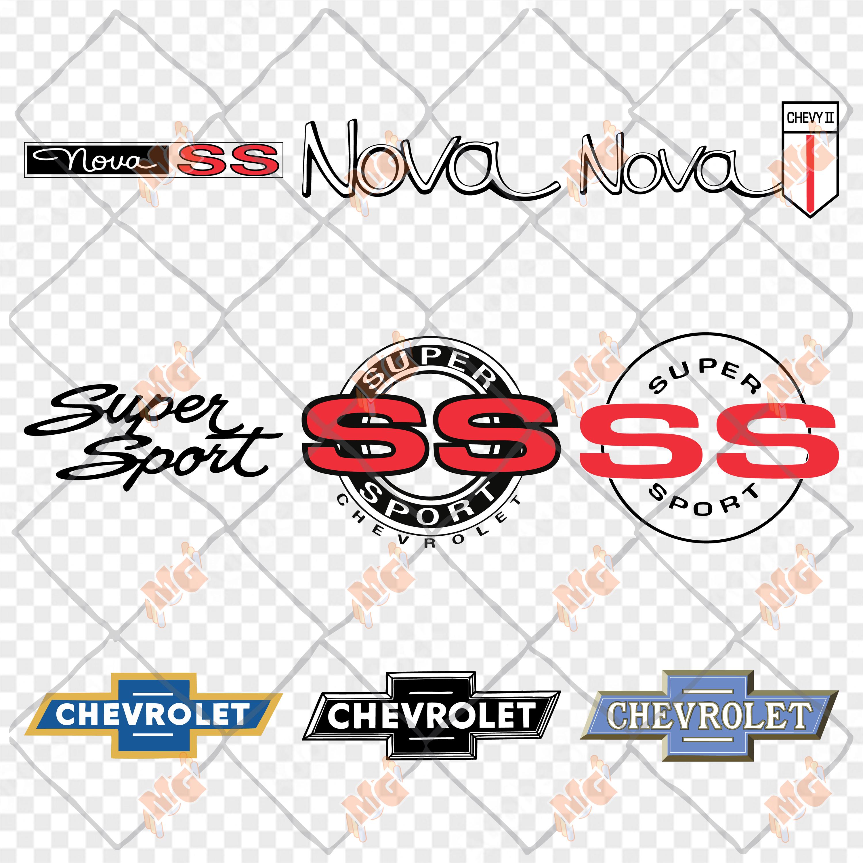 Chevrolet Nova Svg Png, Chevrolet Nova Logo Badge, Chevy SS Svg Png ...