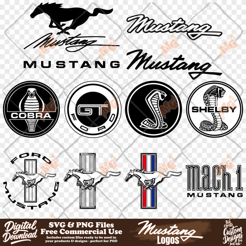Mustang Svg - Etsy