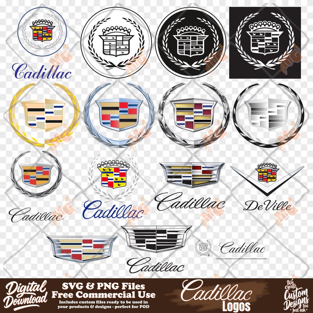 Cadillac Logos Svg Png, Cadillac Badges, Clip Art Badge Silhouette ...
