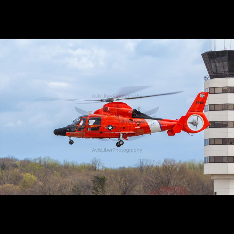 Guardian of the Seas - US Coast Guard MH-65D Fine Art Print ...
