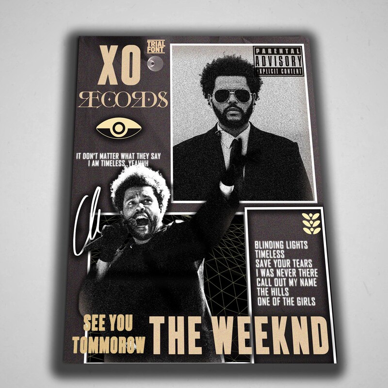 The Weeknd Poster - Etsy