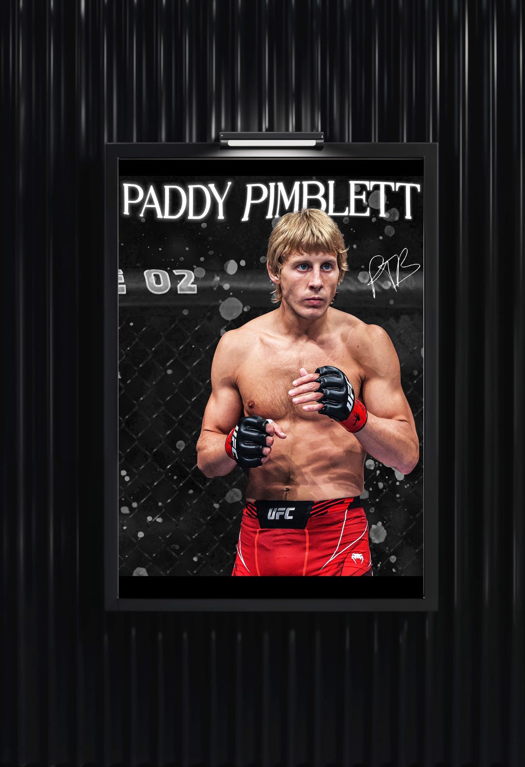 Paddy Pimblett Fighter Poster, UFC Wall Art, Decor, Athlete Canvas ...