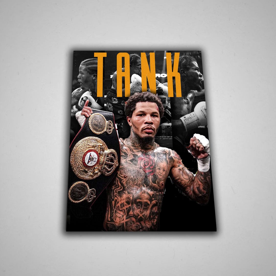 Tank Poster – Gervonta Davis Digital Print | Boxing Wall Art for ...
