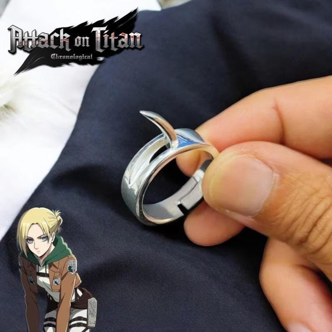 Annie Leonhart Ring - Attack on Titan AOT Cosplay Jewelry - Adjustable ...
