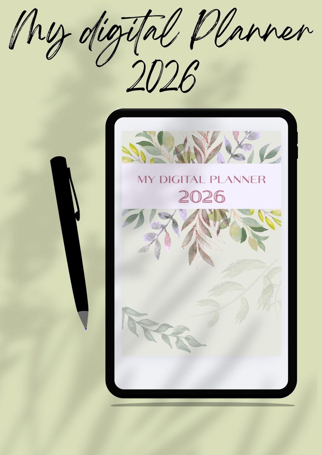 Digital Planner 2026 | PDF Agenda Without Dates, Goodnotes & Printable ...