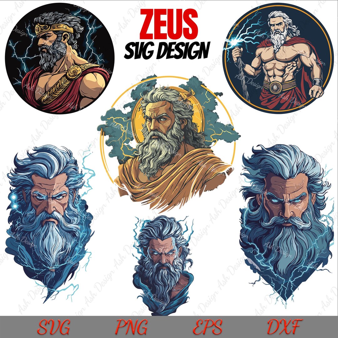 Zeus Svg | Cool Zeus Svg | Hand Draw | SVG DXF PNG Eps - Etsy