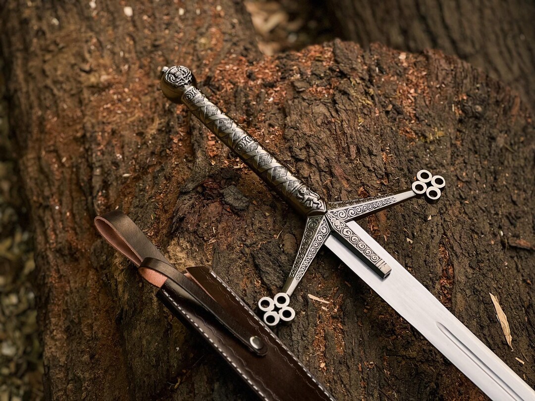 Handmade Scottish Claymore Sword Highland Claymore Black Medieval ...