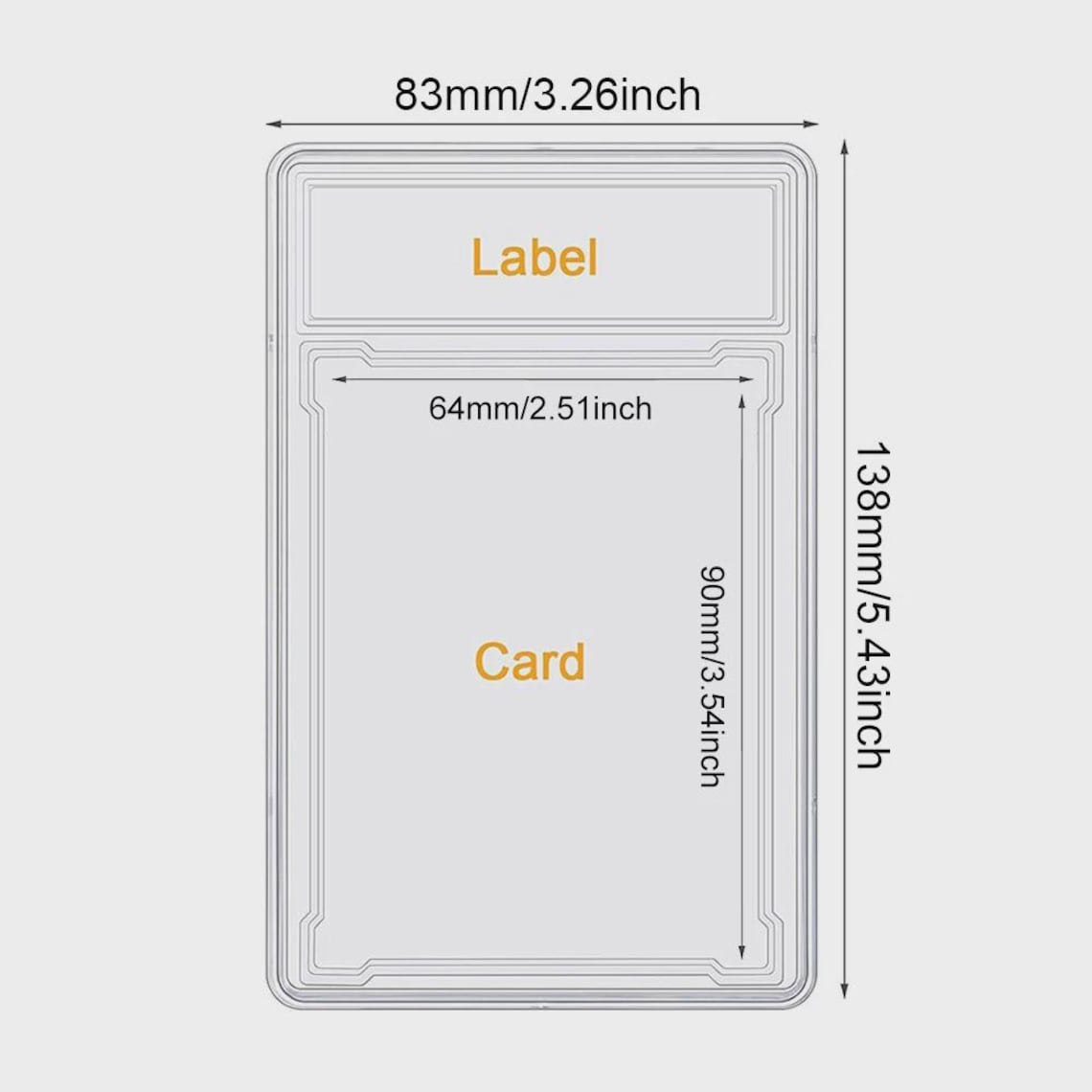 Empty Graded Card Slabs - CLEAR - Etsy