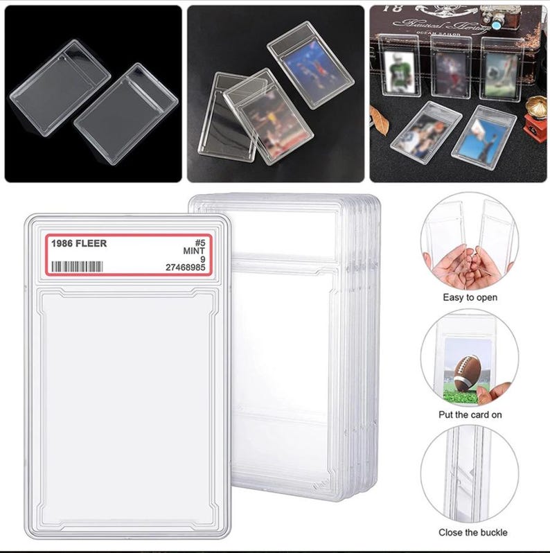 Empty Graded Card Slabs - CLEAR - Etsy