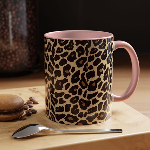 Leopard Coffee Mug - Etsy