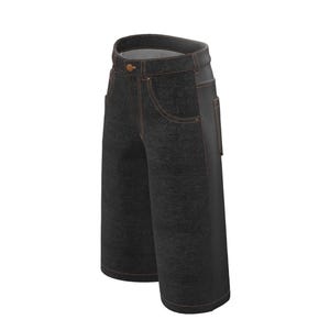 Unisex Oversized Jorts Sewing Pattern: Wide Leg Skater Shorts (PDF ...