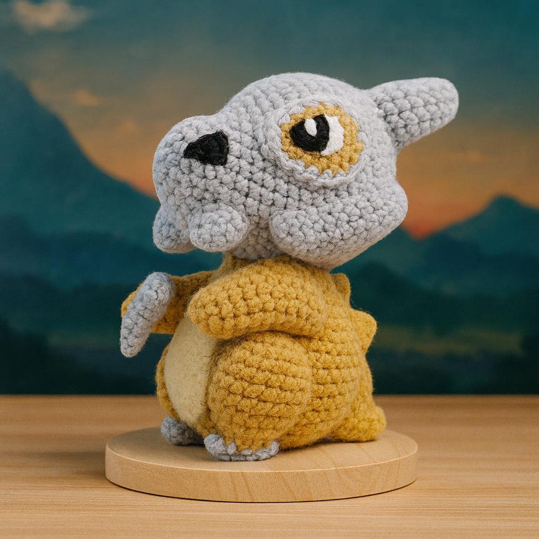 Cubone Amigurumi Crochet Pattern PDF | Easy Digital Download Plush Toy ...