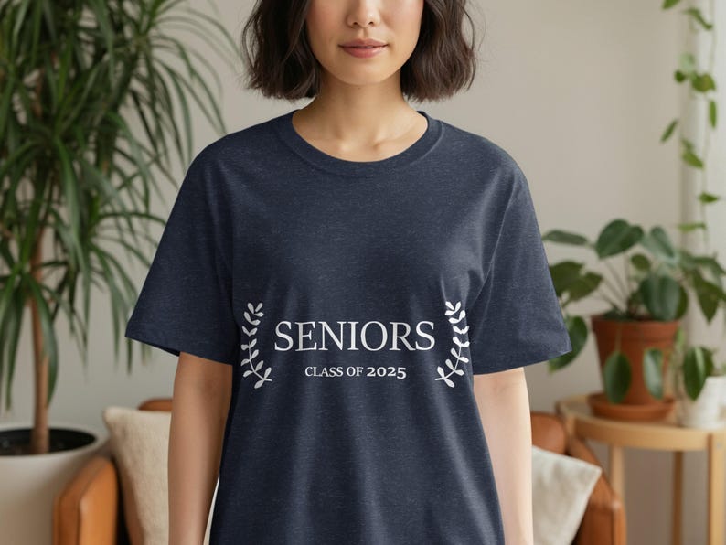 Aesthetic Seniors Class of 2025 Shirt, Minimalist Graduation Tee ...