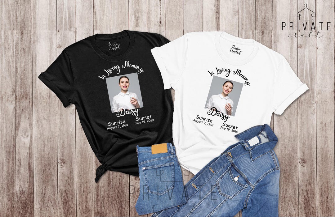 Personalized Memorial Shirt,custom Funeral Shirt,in Memory Shirt ...