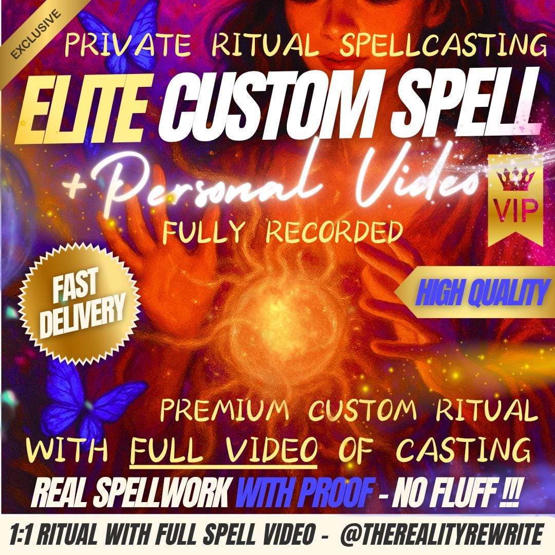 VIDEO INCLUDED Elite CUSTOM Spellcasting (full Ritual + Recording of the Process) - the Most ...