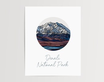 Denali National Park Digital Art Print! - Etsy