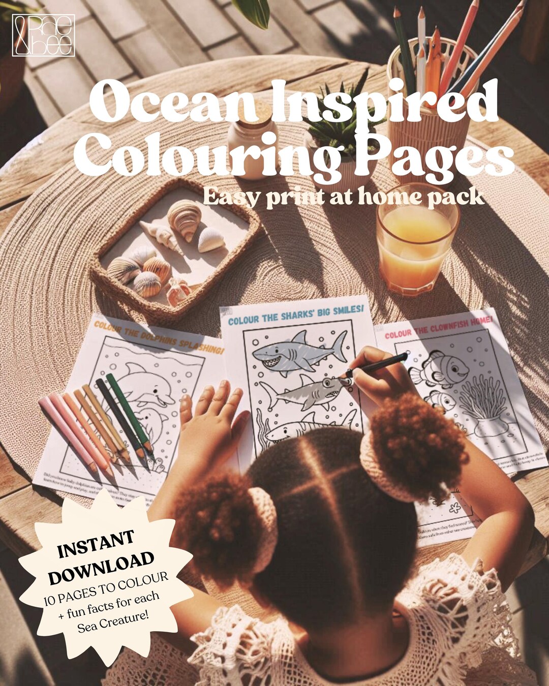 Sea Life Colouring Pages for Kids | Montessori Printable | Fun Sea ...