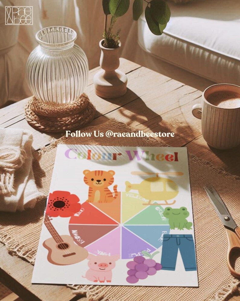 Montessori Colour Wheel Printable | Cut and Paste Activity for Toddlers ...