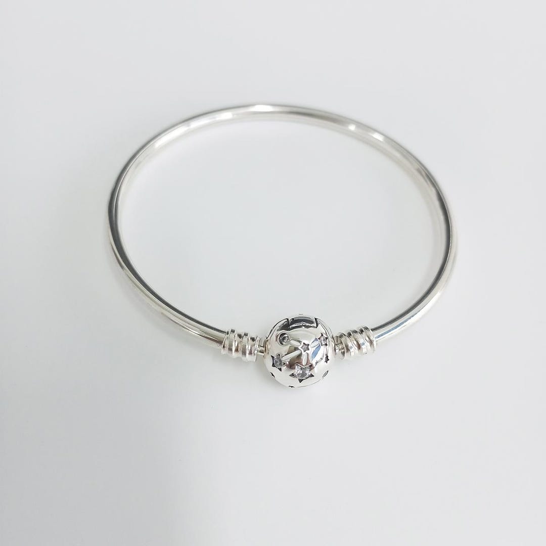 Pandora Stars & Galaxy Bangle Bracelet | Authentic 925 Silver Celestial ...