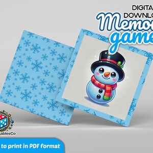 Winter Memory Matching Game: Printable Preschool Activity (PDF Instant ...