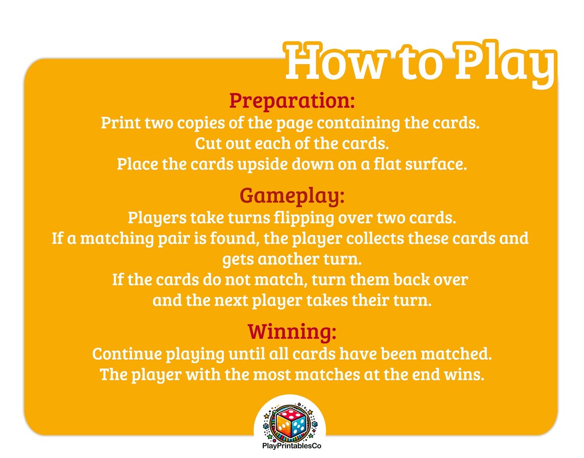 Printable Jobs Memory Game: Educational Matching Cards (PDF Download ...