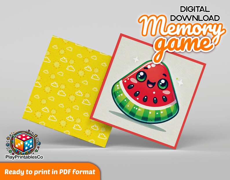 Summer Memory Matching Game: Beach Theme Printable Activity (PDF) - Etsy