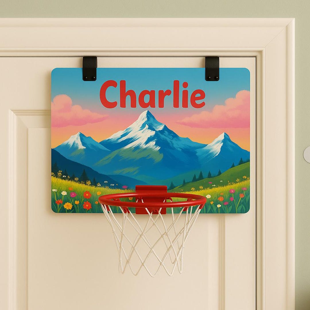 Personalized Mini Basketball Hoop | Custom Acrylic Basketball Goal ...