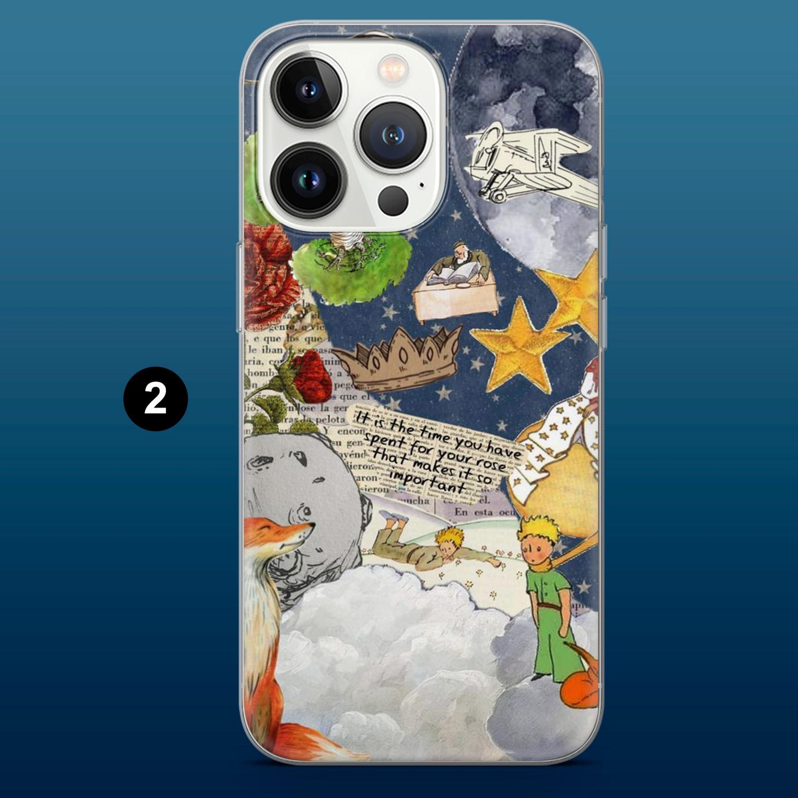 Little Prince Phone Case Aesthetic Storybook Cover for iPhone 16pro, 15 ...