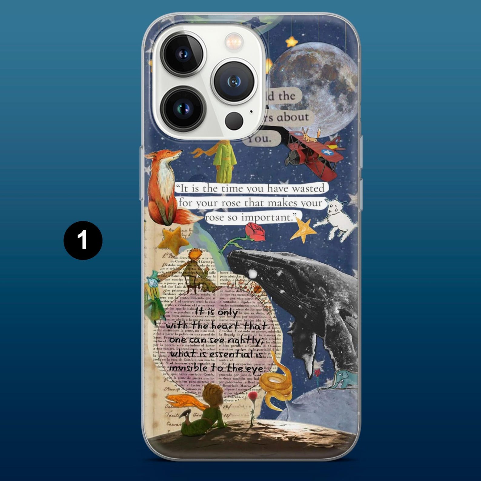 Little Prince Phone Case Aesthetic Storybook Cover for iPhone 17pro, 15 ...