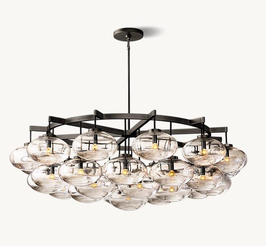 1950s Mid-century Modern Sputnik Chandelier: Brass Mobile Pendant Light ...