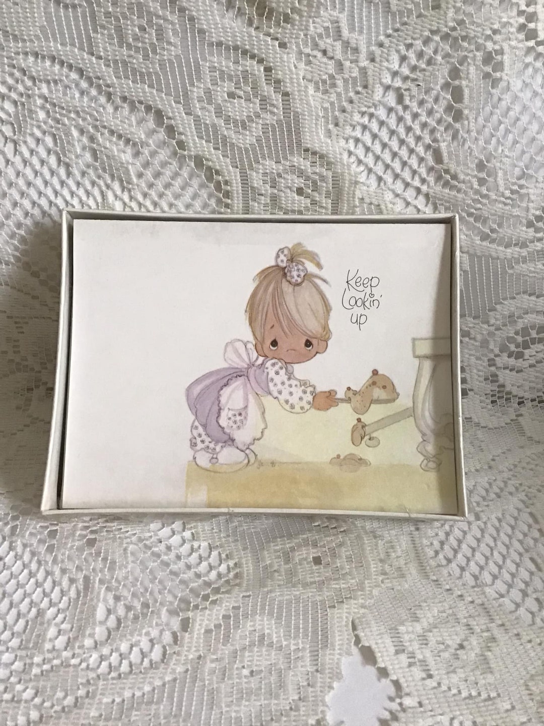 Vintage 1980's 1990's Note Cards *precious Moments* Deadstock/never ...