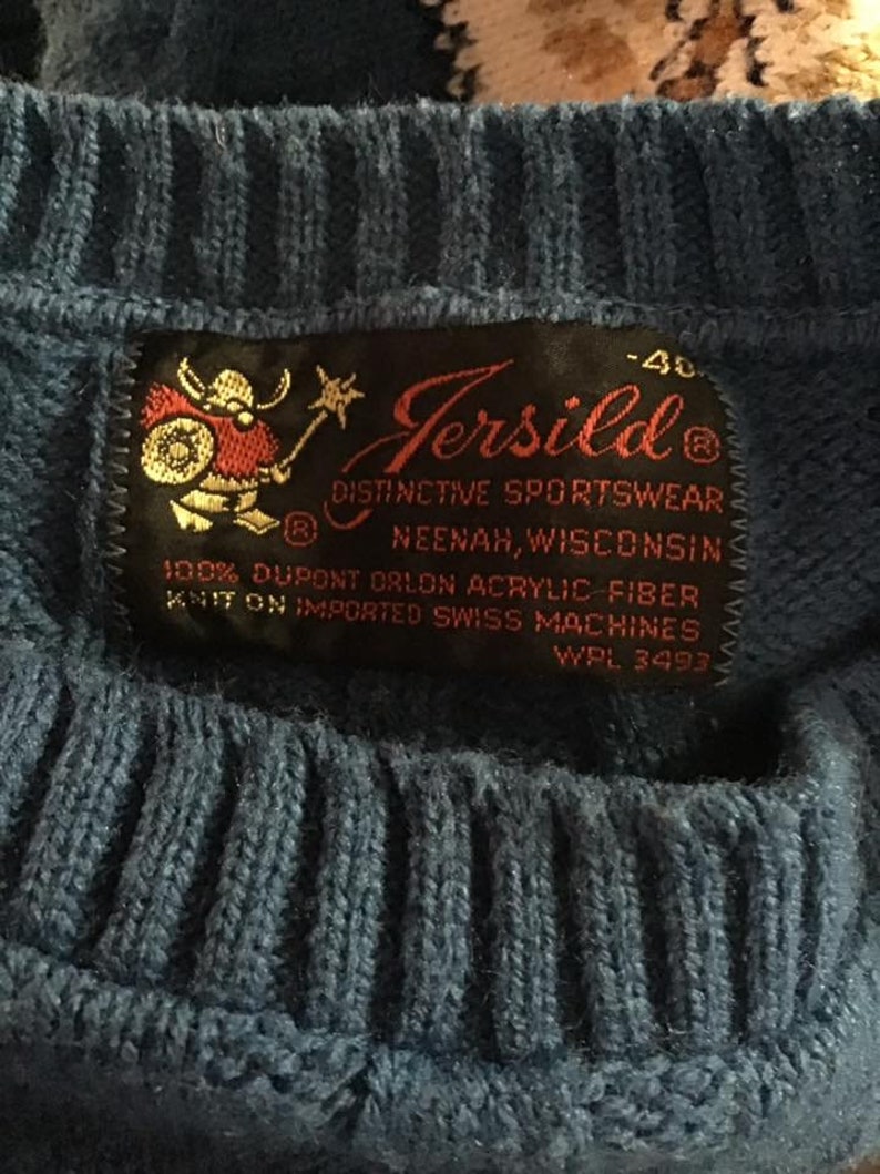 Vintage 1950s 1960s Sweater *jersild Distinctive Sportswear Neenah ...