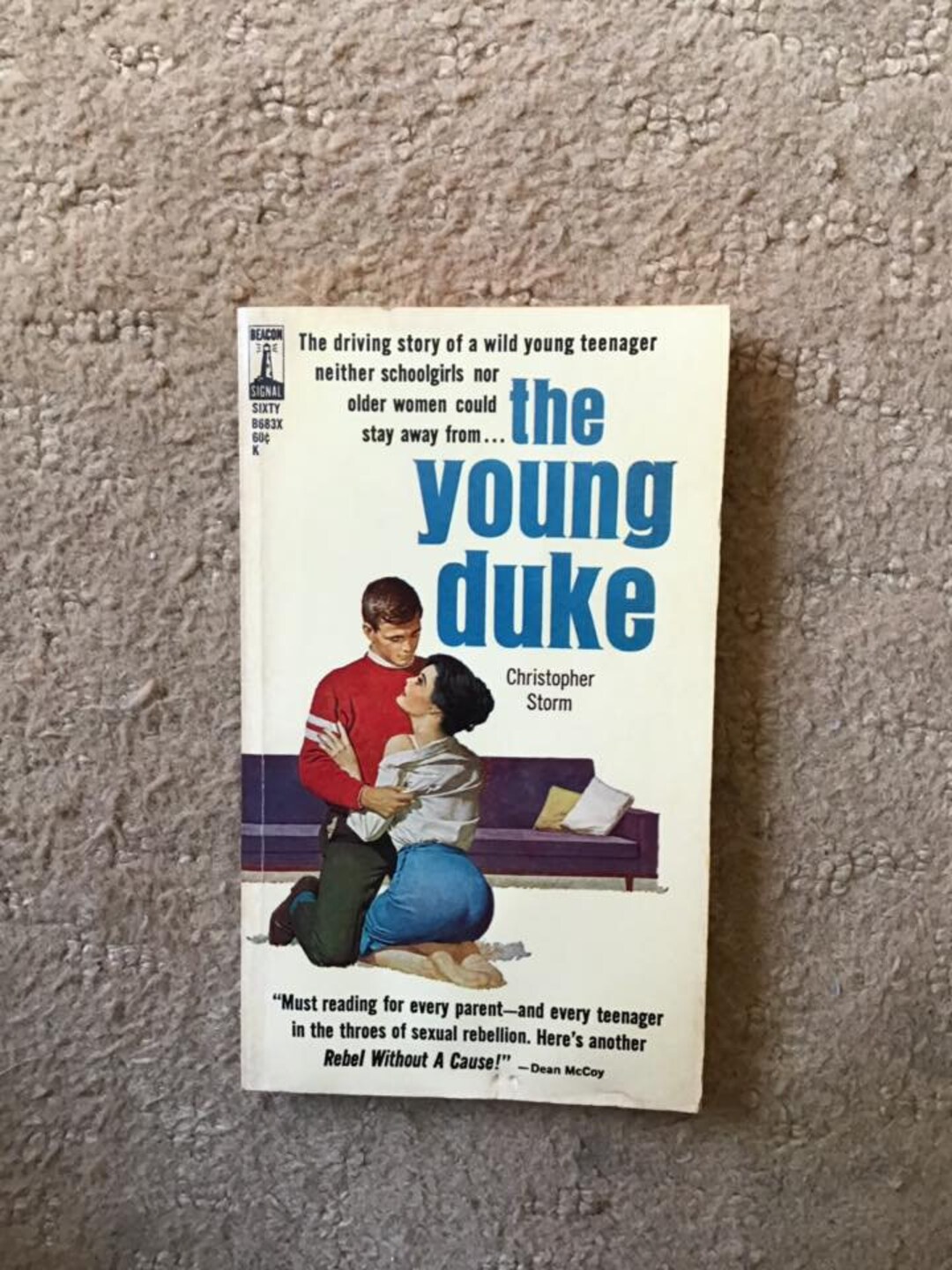 Vintage 1960's Paperback Book Pulp Fiction Dated 1963 the Young Duke ...