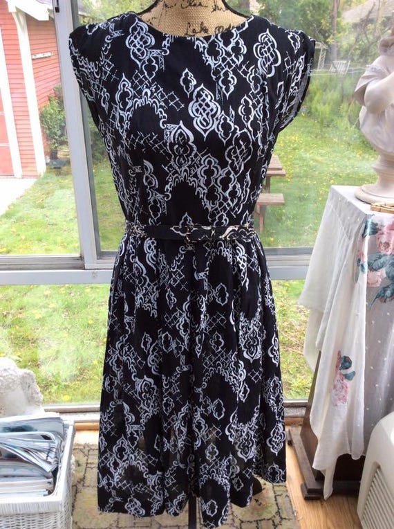 Vintage 1950s 1960s Dress Jacket/Over Blouse 2 Piece … - Gem