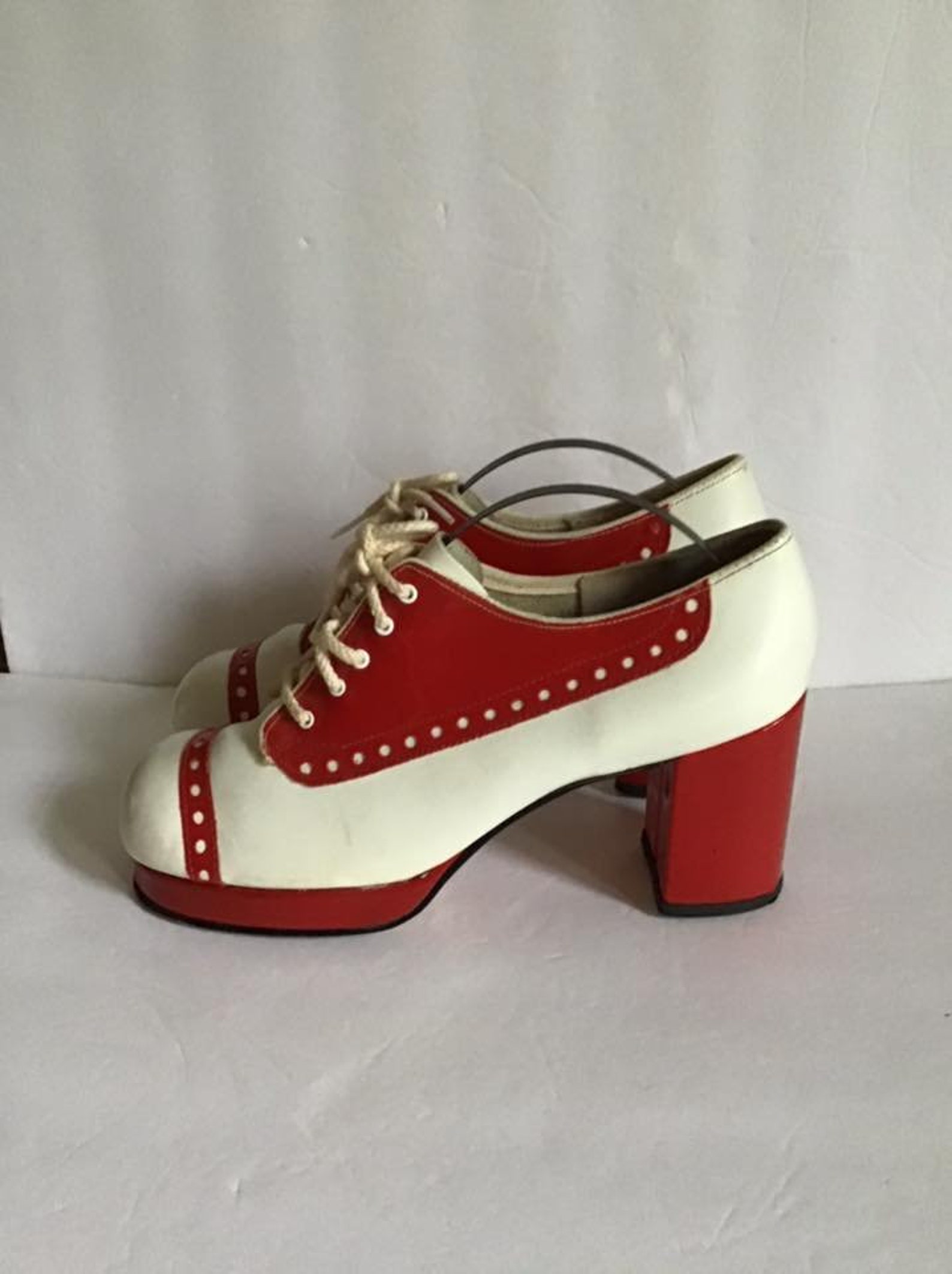 Vintage 1960's 1970's Shoes Platforms RARE Spectator - Etsy