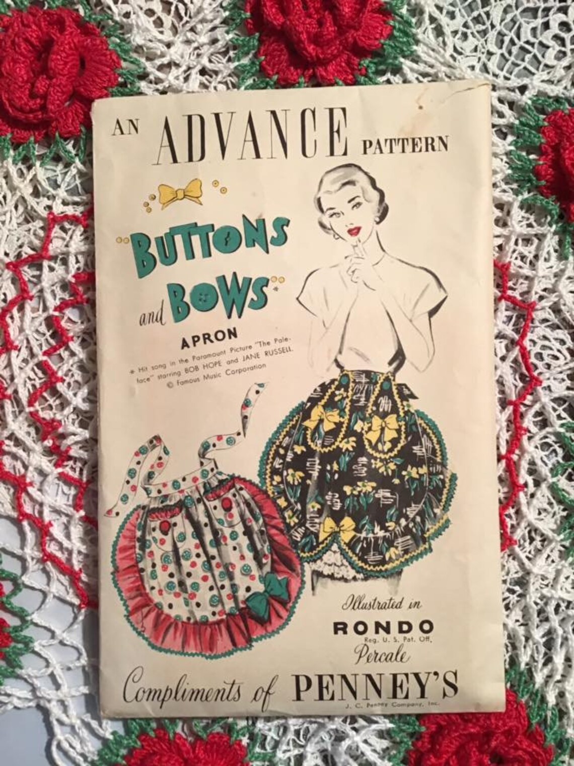 Vintage 1940's Pattern Apron an ADVANCE Pattern - Etsy
