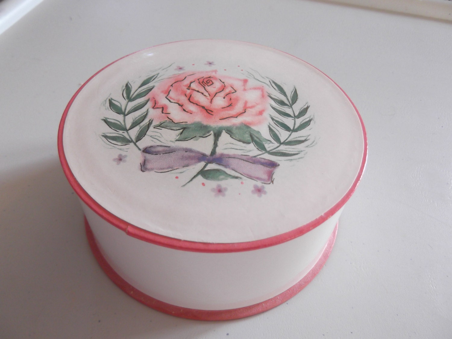 Vintage 1950s 1960s Powder Box AVON Mona Lisa Blush Color | Etsy