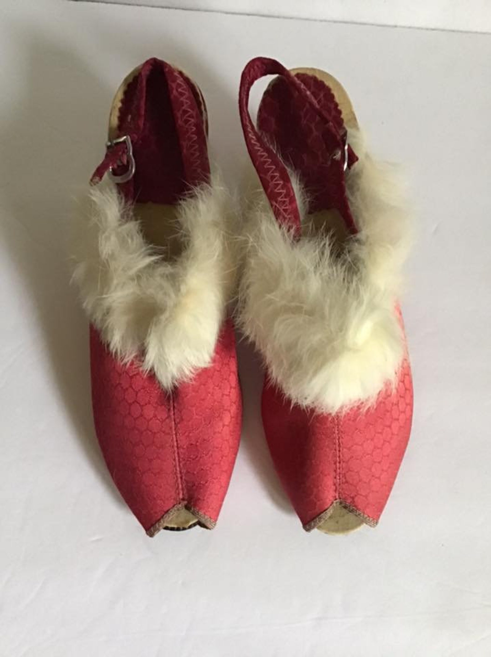 Vintage 1940's 1950's Slippers Deadstock Satin Trimmed - Etsy