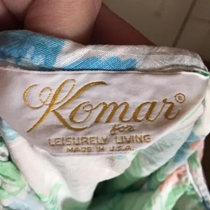 Vintage 1980's House Dress/nightgown *komar for Leisurely Living ...