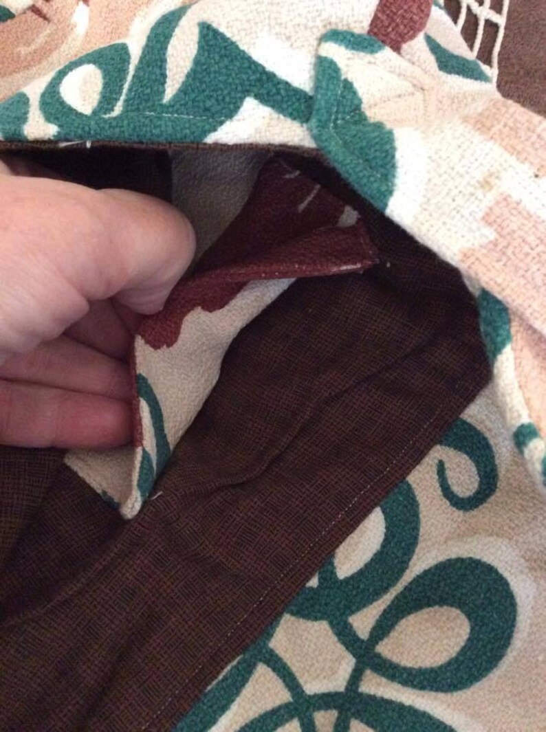 Vintage 1950s Bark Cloth Purse Handbag Handmade From Vintage Bark Cloth ...