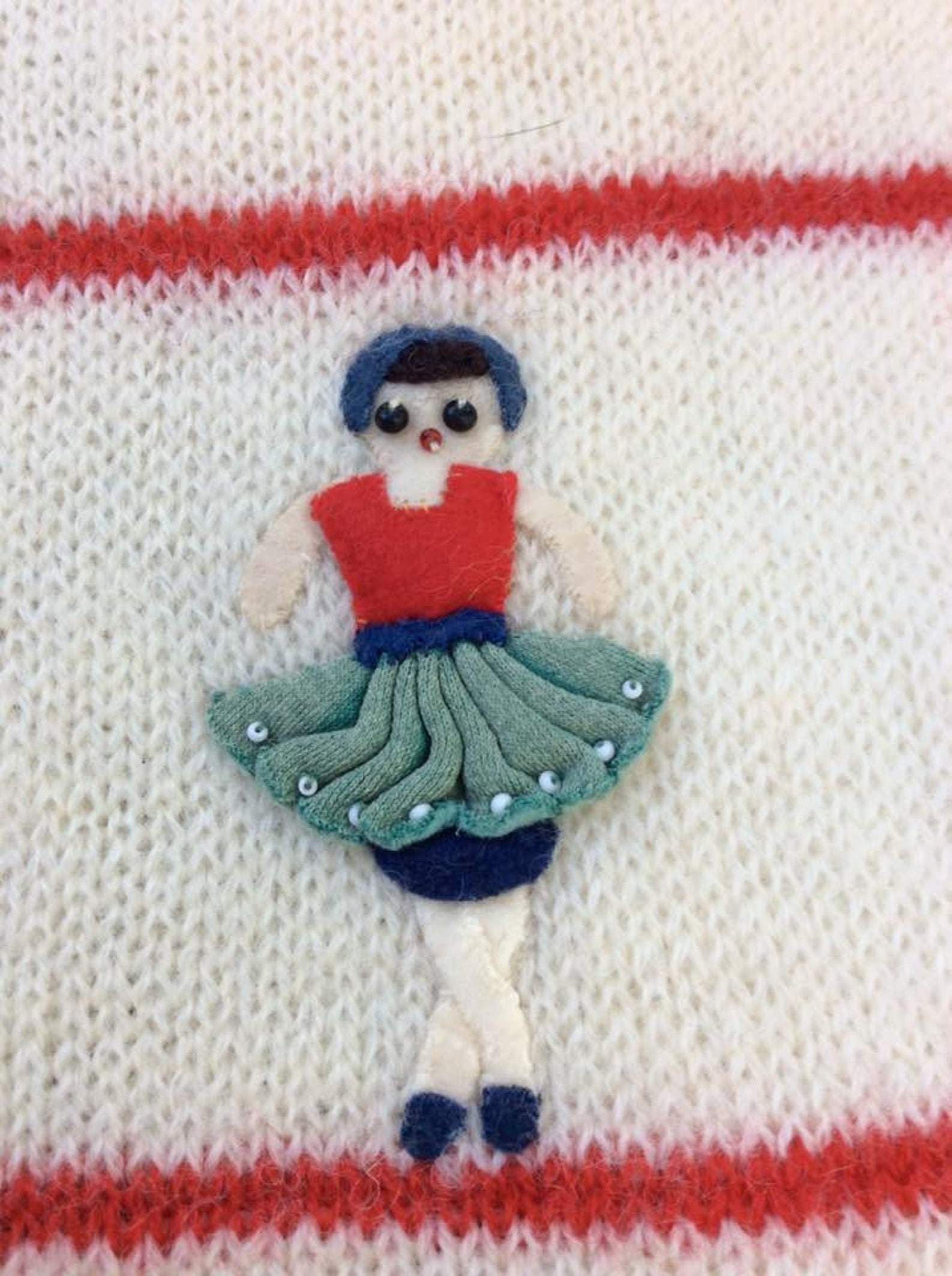 Vintage 1940s 1950s Scarf Little Girls 100% Wool Felted Little | Etsy