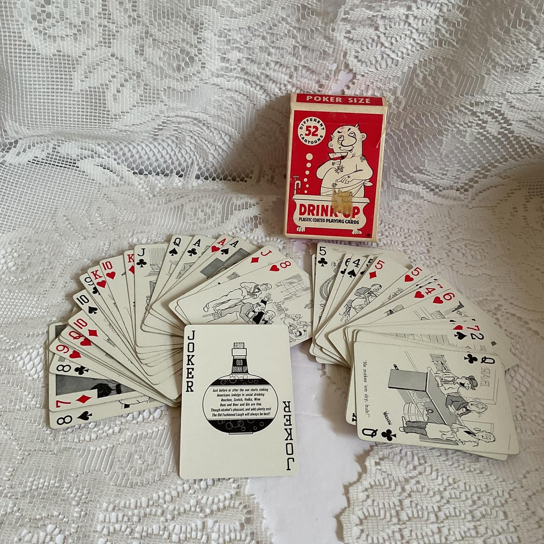 Vintage 1940's 1950's Cards One Deck of Poker Size Playing Cards Each ...