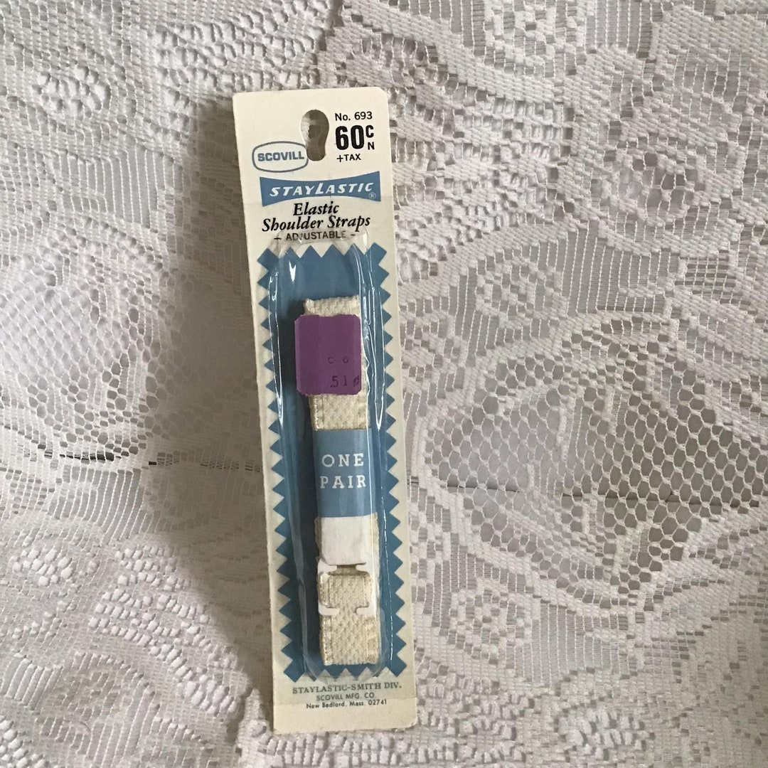 Vintage 1950's 1960's Elastic Shoulder Straps Deadstock Never Used in ...