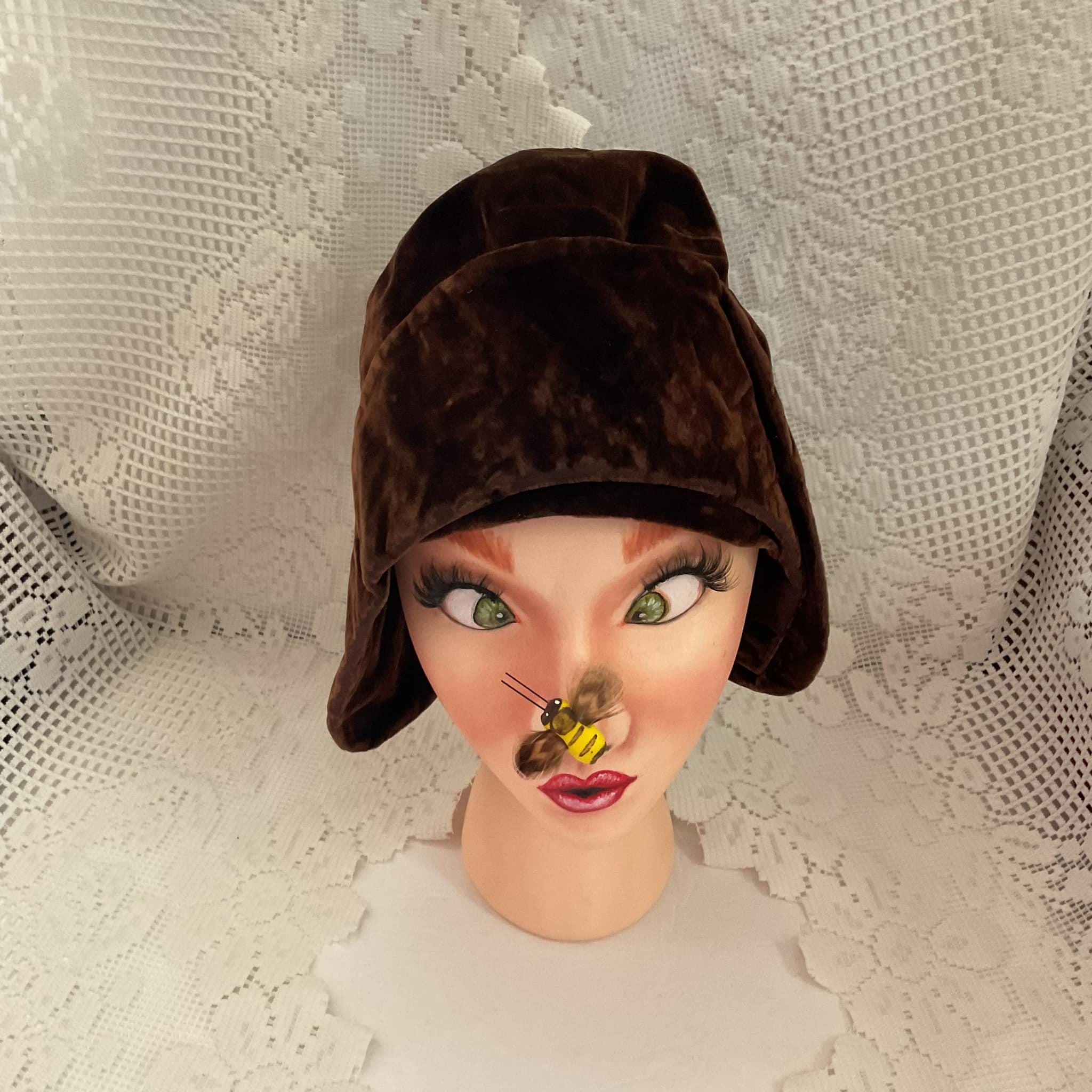 Vintage 1920's Hat Cloche' (CHILD'S SIZE) Brown Velvet *jerome Hats ...