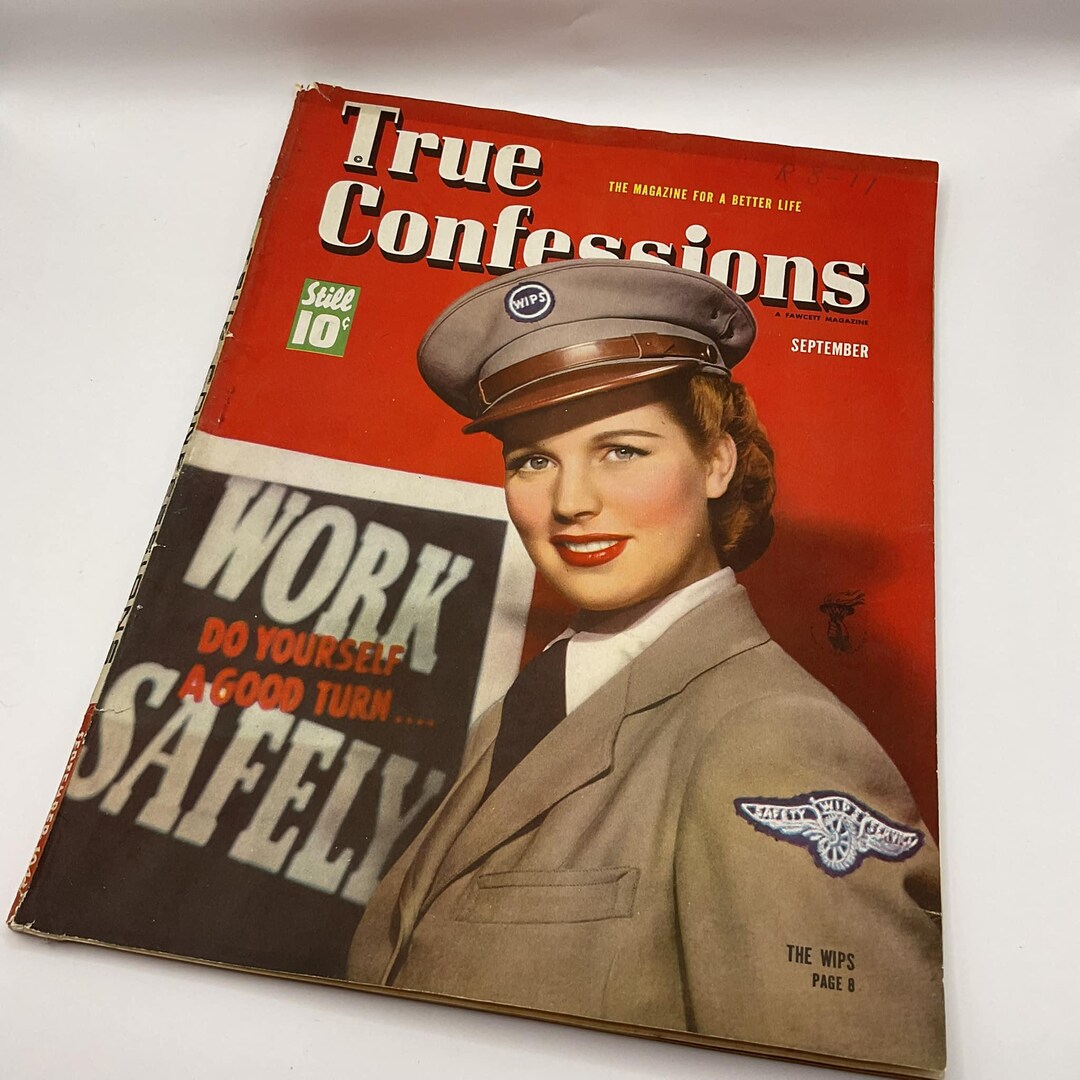 Vintage 1940's Magazine (dated September 1943) *true Confessions ...