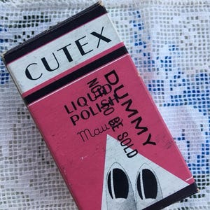 Vintage 1930s 1940s CUTEX Liquid Polish Box Mauve Color *the Box is ...