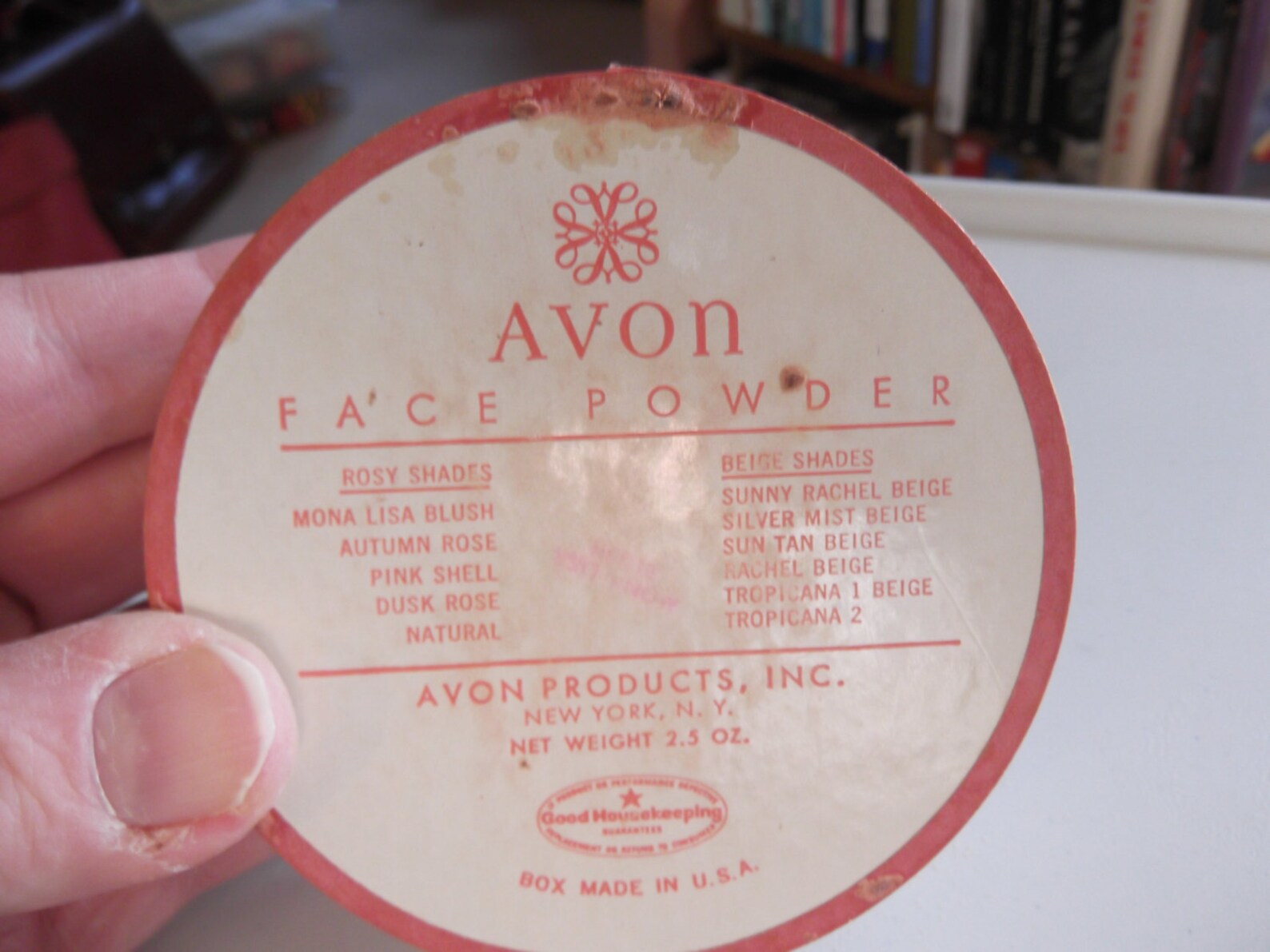 Vintage 1950s 1960s Powder Box AVON Mona Lisa Blush Color - Etsy