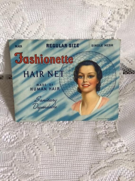 1940’s Fashionette Hair Net Dark Brown #401 Bobbed Si… - Gem