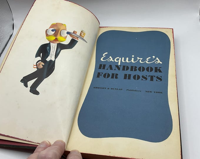 Vintage 1940's Book *esquire's Handbook for Hosts* Dated 1949 Fun ...